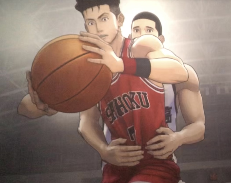 해연갤 - 애니 - 명헌태섭 임신한 태섭이 배를 명헌이가 손으로 쓰다듬는