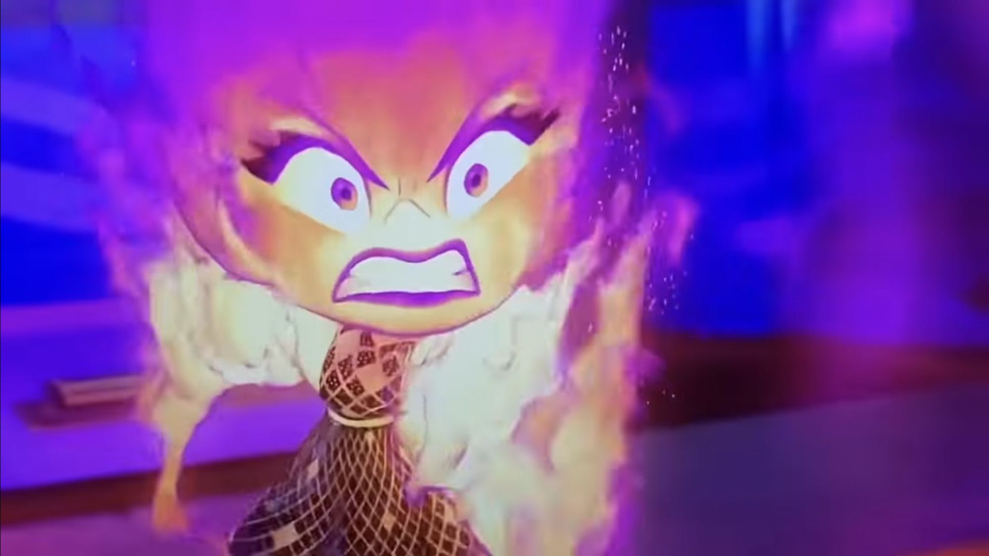 해연갤 - 엘리멘탈 여주 남주 각각 제일 화났을때 표정ㅋㅋㅋ